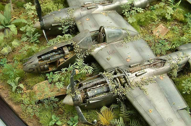 Twin Engine Down - Lockheed P-38J Lightning